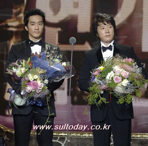 김명민-송승헌,'2008 MBC 연기대상' 대상 공동수상